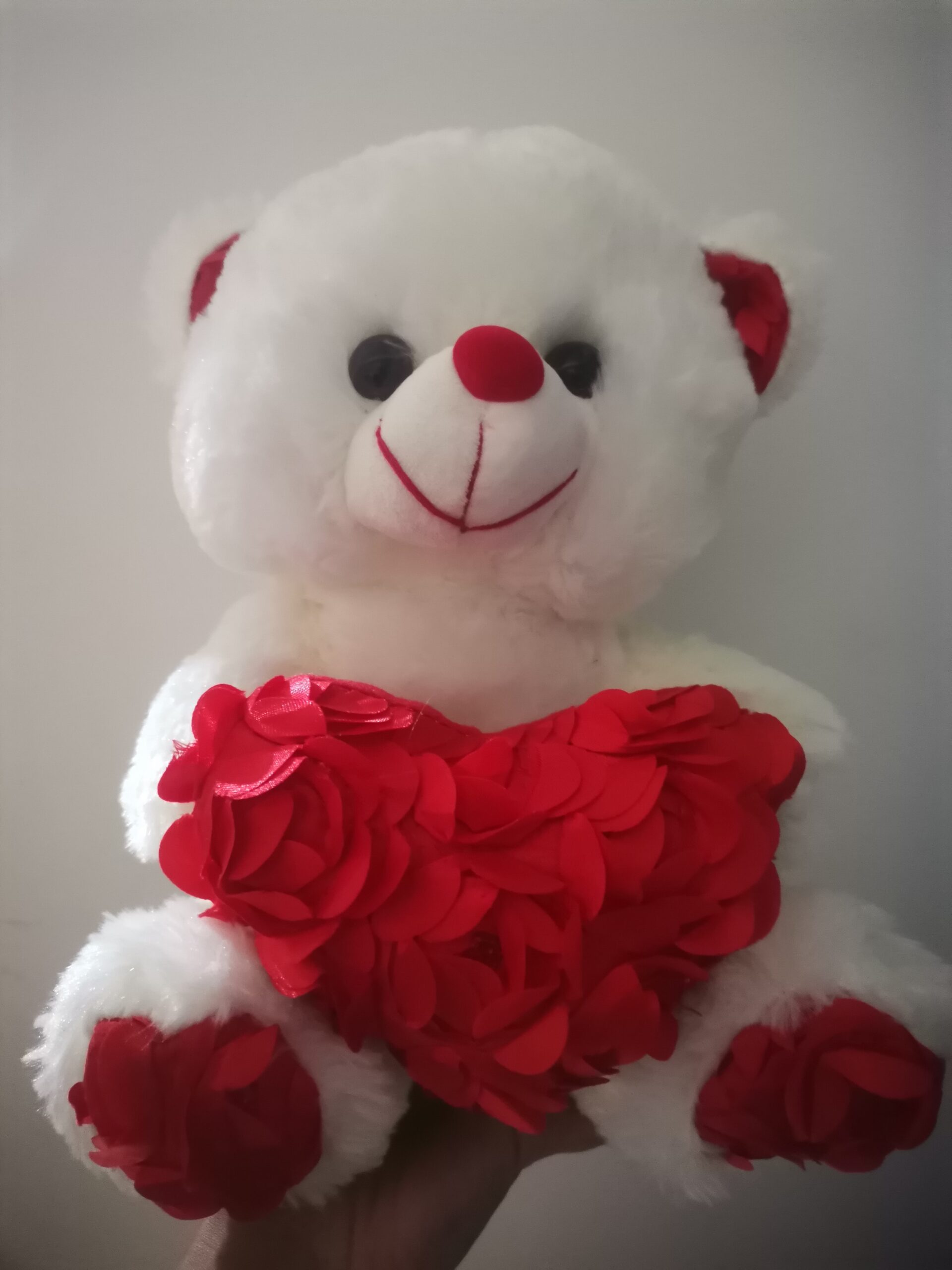 Cute Valentines Teddy with heart – Madame Liya